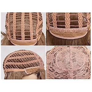 HH Building Short Layered Curly Anime Fashionable Cosplay Costume Wig Red Hair 12 Inch