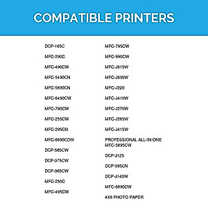 LD Products Compatible Ink Cartridge Replacement for Brother LC61 Series (4 Black, 2 Cyan, 2 Magenta, 2 Yellow, 10-Pack)