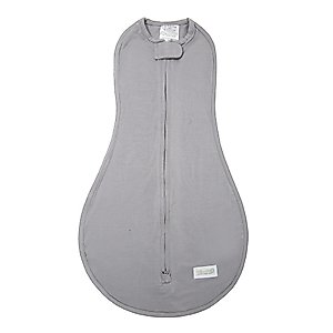 Woombie The Tencil Baby Swaddling Blanket - Ultra Soft, Soothing Eucalyptus Fiber Baby Swaddle - Wearable Baby Blanket - Dreamy Gray, 5-13lbs