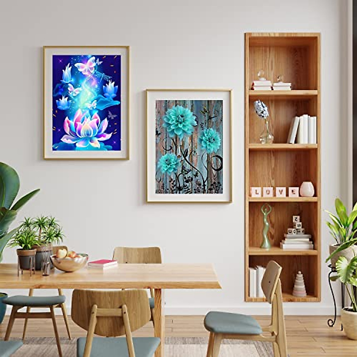 DAICHEL Cross Stitch Kits for Adults - Stamped Crossstitching Kits Preprinted 11 Count Cross-Stitch Kit for Beginner, 11CT Prestamped Easy Pattern Needlepoint Kits Crafts for Decor 11.8x15.7inch