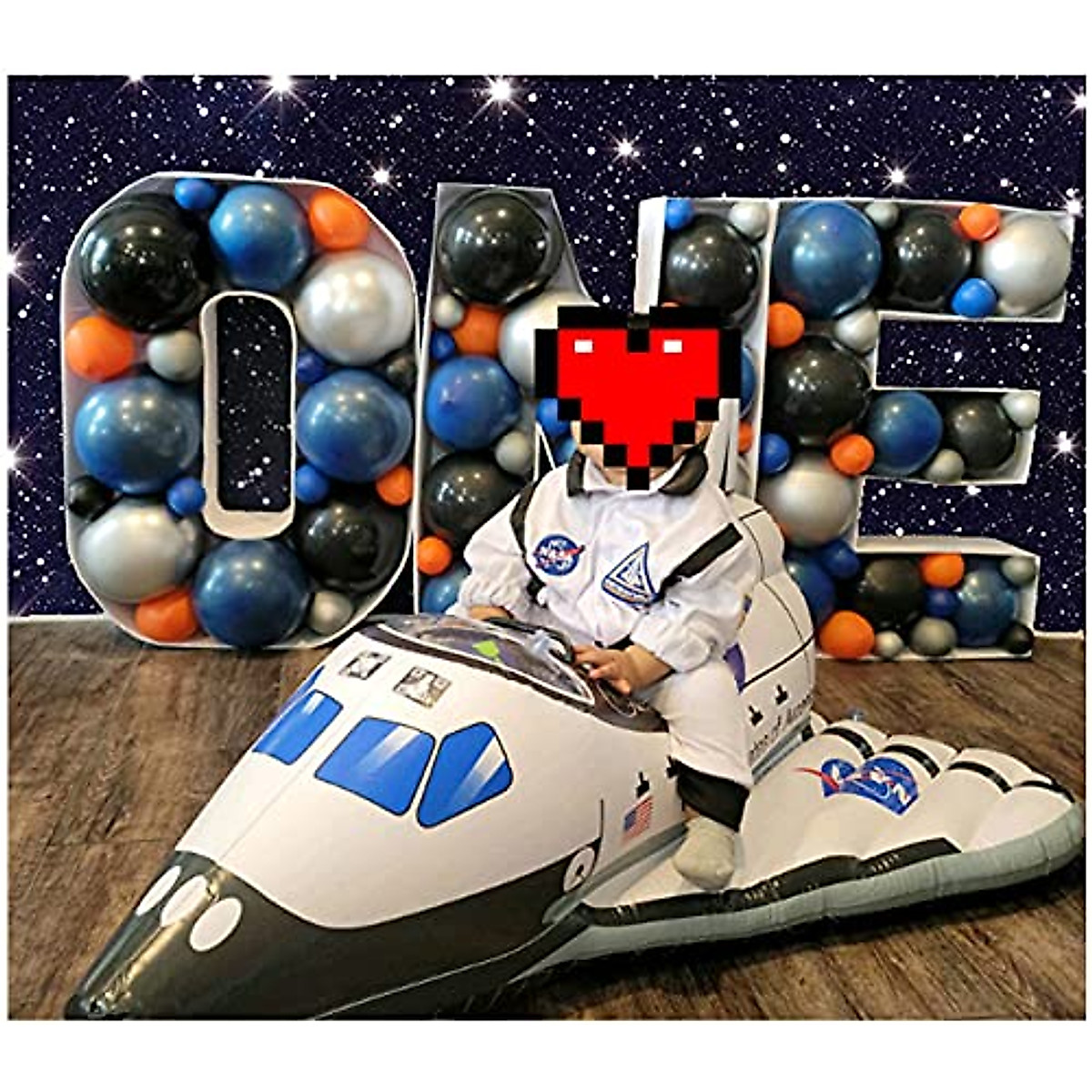 Yongqian Night Sky Star Backdrops Universe Space Theme Starry Photography Backdrop Galaxy Stars Children Boy 1st Birthday Party Photo Background Newborn Baby Shower Banner Studio Booth Vinyl 7x5ft