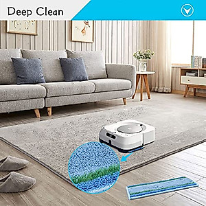 Extolife 6 Pack M6 Mopping Wet Pads for iRobot Braava Jet m6 (6110) (6012) (6112) (6113) Ultimate Robot Mop, Washable and Reusable Microfiber Deep Clean Wet Pads