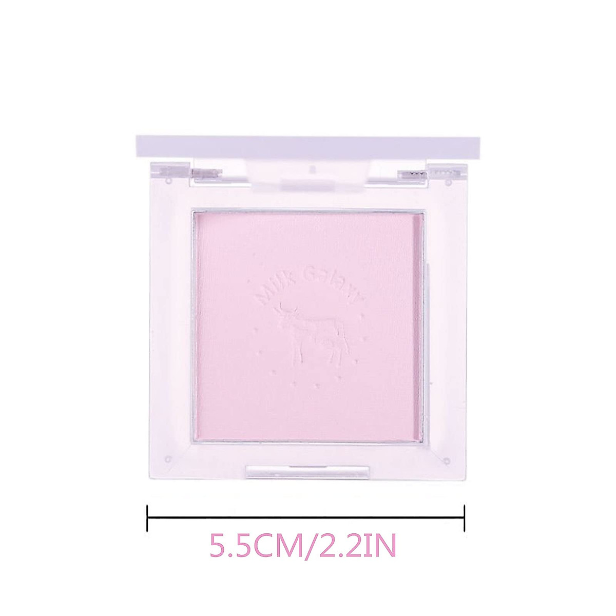 Blush Palette, Milk Galaxy Soft Mist Blush Monochrome Blush Palette Matte Vitality Nude Makeup Rouge Repair Blush Portable Daily Light Makeup Pink Tender Girl Beautiful Woman (Taro paste)