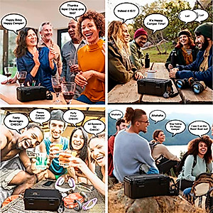 HUMBOLDT 420 HEI Locking Storage Box 100% Airtight Box Waterproof Storage Box Medicine Box Lunch Box with Lock Home Travel Boat Hiking Skiing - Camping Great Gift - Happy Camper SOLO