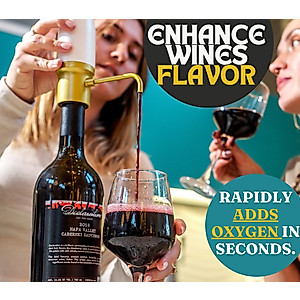 Rechargeable Electric Wine Opener Set - Wine Gift Set - Electric Wine Aerator - Wine Bottle Opener - Electric Wine Dispenser Opener Set - Wine Accessories Gifts for Women - Wine Sets Gifts