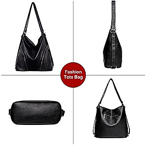 Tote Bag for Women Pu Leather Large Shoulder Purse and Handbags with Adjustale Should Strap