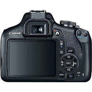 Canon EOS Rebel T7 DSLR Camera|2 Lens Kit with EF18-55mm + EF 75-300mm Lens, Black