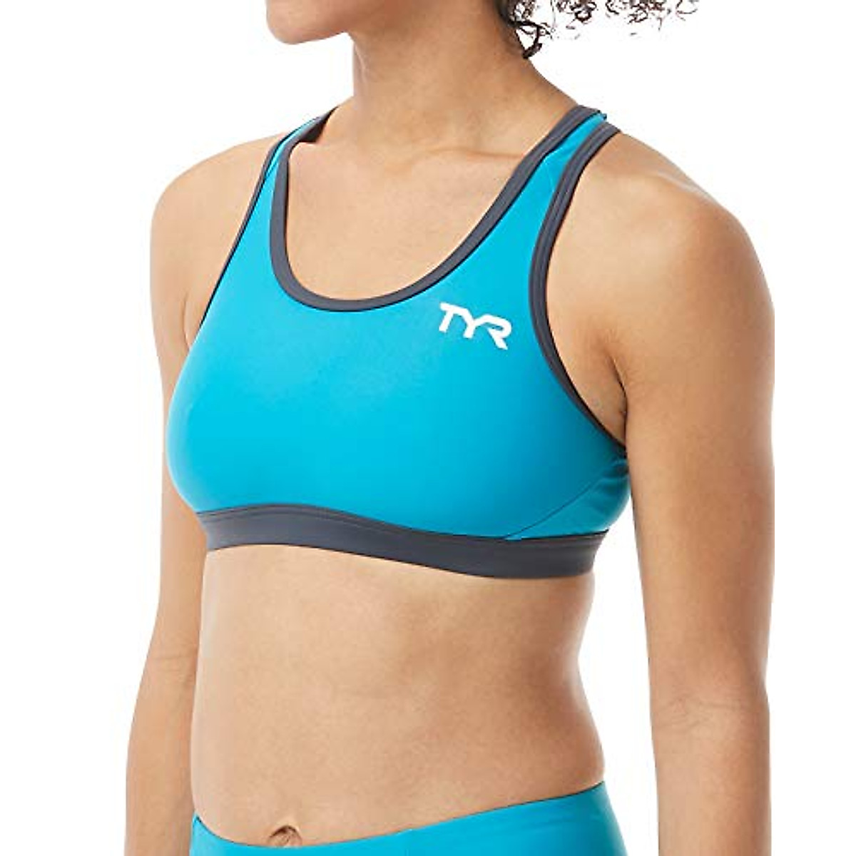 TYR BCORF6A566XS F Comp Racebk Tribra Turq/Grey XS