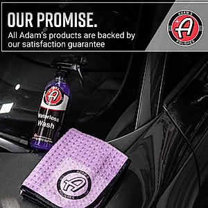 Adam's Waterless Wash (16oz) - Car Cleaning Car Wash Spray for Car Detailing | Safe Ultra Slick Lubricating Formula for Car, Boat, Motorcycle, RV | No Garden Hose, Wash Soap, or Foam Cannon Needed