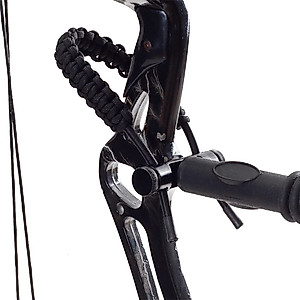 SOPOGER Archery Bow Wrist Sling Adjustable Hunting Wrist Strap Braided for Compound Bow Target Shooting Accessories (Black)