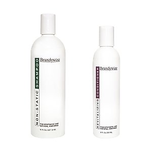 Brandywine Non Static Shampoo 16 Ounce & Revitalizing Conditioner 8 Ounce, Value Pack