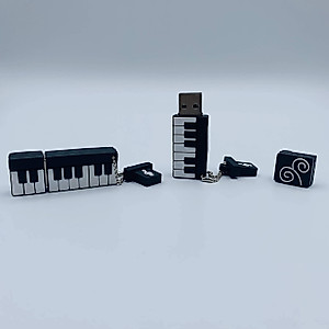 Cool USB Drive - USB Stick 16GB - Unique Flash Drive - Piano USB Flash Drive Students - Keyboard USB Flash Drive 16GB (16 GB, Keyboard)