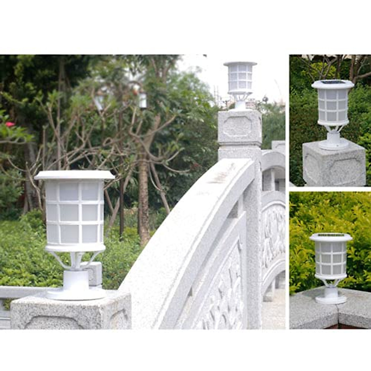 MHCZBGY Home Outdoor Pillar Light Garden Villa Decorative Lamp Outdoor Garden Villa Pillar Lights Waterproof Solar Column lamp LED Courtyard Column Light