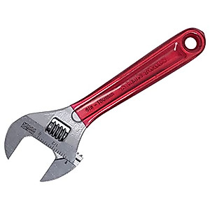 Klein Tools D507-6 Adjustable Wrench, Extra Capacity Jaw Forged Drive Wrench with High Polish Chrome Finish, 6-1/2-Inch
