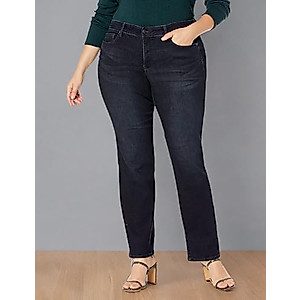 Bandolino womens Mandie Signature Fit High Rise Straight Leg Jeans, Sonora, 24 US