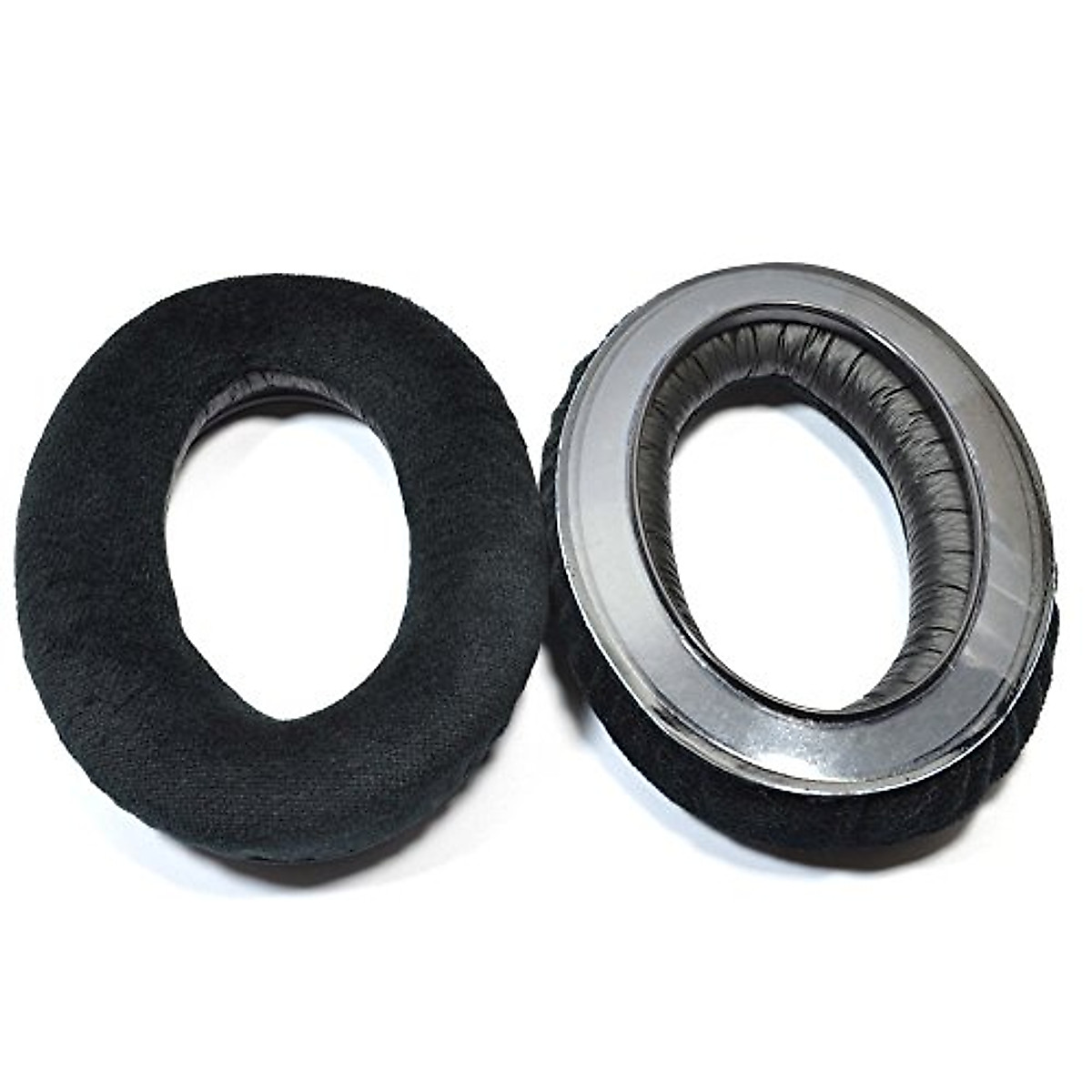 Replacement Earpad Cushions + Inside Tone Tuning Foam Pads for Sennheiser HD600, HD650, HD545, HD565, HD580, Headphones with ITIS Cable Clip