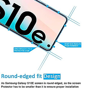 NEW'C [3 Pack] Designed for Samsung Galaxy S10e Screen Protector Tempered Glass, Case Friendly Ultra Resistant