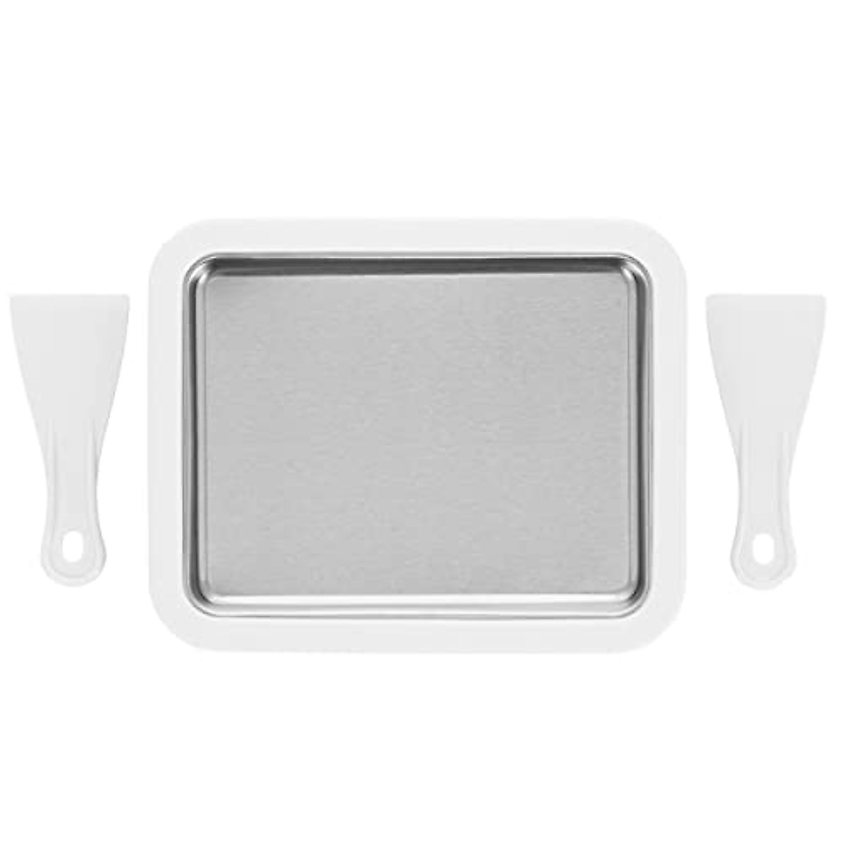 7Penn Instant Freezer Homemade Ice Cream Cold Plate Roller with 2 Spatulas - Anti Griddle Ice Cream Roll Maker Slab Pan