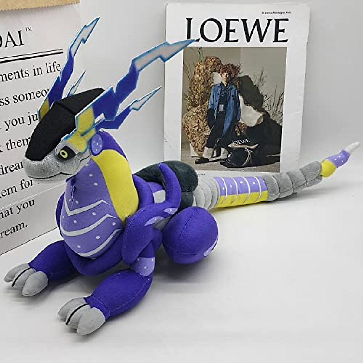 Shontay Miraidon Plush Toy for Cartoon Fans Gift,Stuffed Koraidon Plushies for Children,3D Cartoon Halloween Party Decoration Props Plush Decoration Gift (Miraidon)