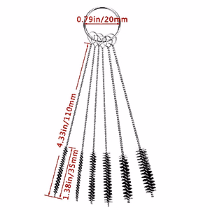 DIY Crafts 17 Pc HVLP Spray Gun Cleaning Maintenance Kit Brush Wire Lubricant Cleaner Spray Gun Cleaning Set for HVLP Gravity, Suction, Detail Paint Guns, Airbrush (Design No # 3, Maintenance Kit)