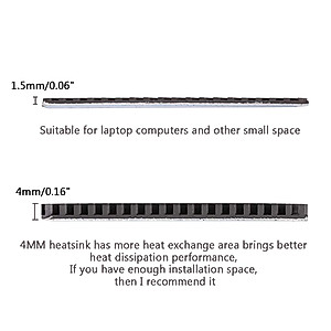 icepc M.2 Heatsink for PS5 PCI-E NVME 2280 SSD Graphene Coating Copper Heat Sink, High Performance SSD Radiator with Thermal Conductive Adhesive for Laptop PC 2280 NGFF Cooler(70x20x4.0mm)