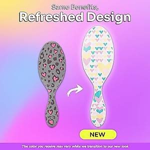 Wet Brush Kids Detangler Hair Brushes - Midi Hearts - Detangling Brush with Ultra-Soft IntelliFlex Bristles Glide Through Tangles with Ease - Pain-Free Comb for All Hair Types