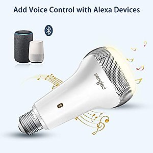 Sengled Solo Bluetooth JBL Speaker Light Bulb Dual Channel Dimmable LED Light Bulb App Controlled 45W Equivalent E26 Smart Timing Music Bulb, Compatible with Alexa via Bluetooth Connection