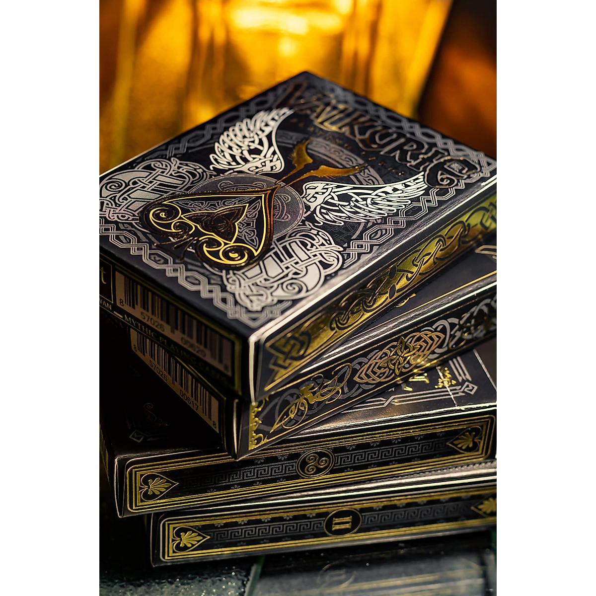 Valkyrie Playing Cards by Gent Supply - Gold, Silver & Black Edition