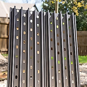 GrillGrate - 12" Grill Grates - 2 Panel Sear Station for Pellet Grills, with Grate Tool, Highly Conductive, Easy to Clean, Perfect Sear Marks (SS12)