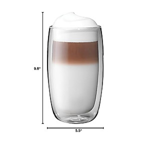 ZWILLING J.A. Henckels Zwilling ja henckels sorrento latte glass, glass, 2-piece, 5 Pound