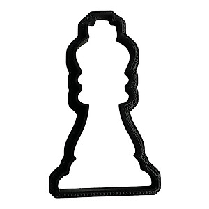 King Chess Piece Cookie Cutter with Easy to Push Design, for Baby Showers, Work Events, and Birthday Celebrations (4 inch)