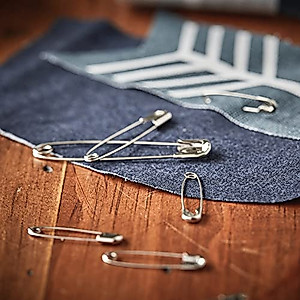 Fiskars Safety Pins, Safety Pins Assorted 3-Size for Sewing Accessories and Supplies, 75 Count