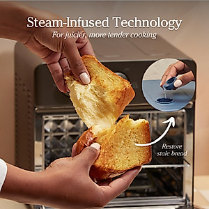 Our Place Wonder Oven | 6-in-1 Air Fryer & Toaster Oven with Steam Infusion | Compact, Countertop Friendly, Fast Preheat, Multifunctional | Air Fry, Toast, Roast, Bake, Reheat & Broil | Steam