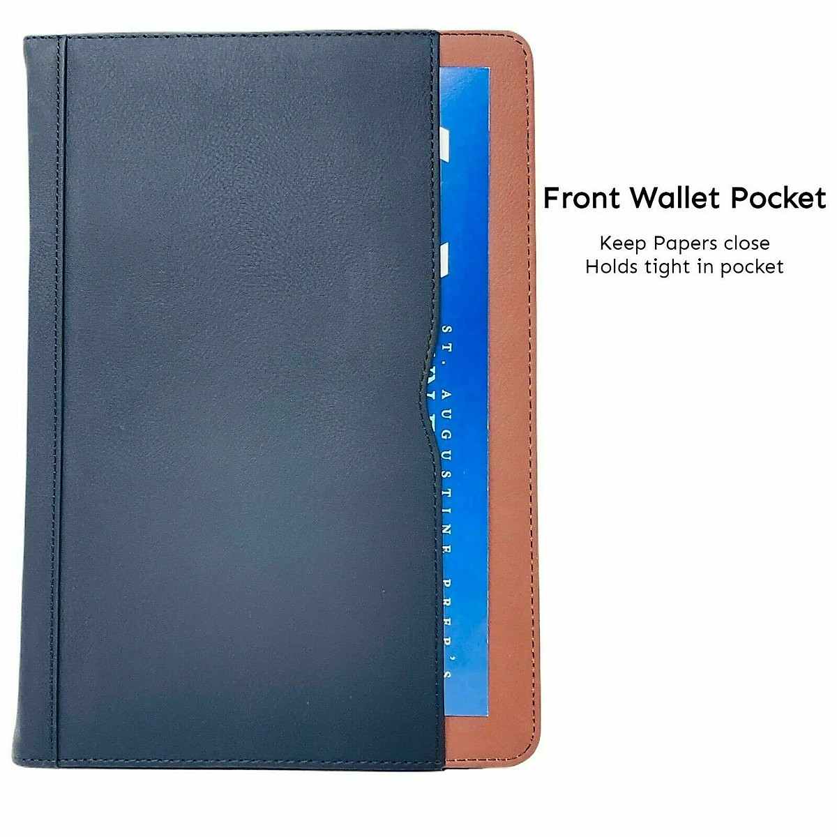 S-Tech 10.2 Case for Apple iPad 9th Generation 2021 / iPad 8th Generation 2020 / iPad 7th Generation 2019 - Leather Card Holder Wallet Magnetic Smart Cover Auto Sleep/Wake Stand with Pencil Holder