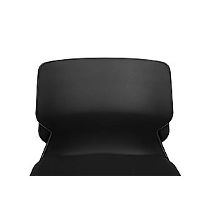 HON Basyx Contempo Guest Stool, 2 Pack, Black/Black