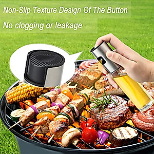 Bestdin Oil Sprayer for Cooking, 2 Pack Olive Oil Sprayer, ‎ 100ml Olive Oil Spray Bottle for Air Fryer, Food-Grade Oil Mister Used for Kitchen, BBQ, Salad, Baking, Roasting.