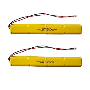 GSUIVEER 9.6V 900mAh Exit Sign Emergency Light Battery Compatible with BBAT0043A BAT9.6V700 BBAT0044A BAA-96 Unitech ELB-B003 ELBB003 Lithonia ELB-B004 ELBB004 OSI OSA228 DANTONA CUSTOM-306-U (2 Pack)