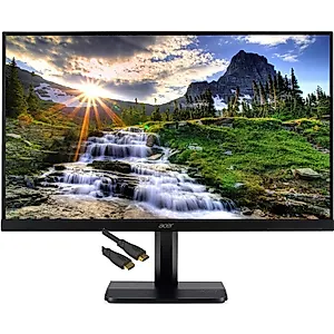 Acer 23.8” Full HD (1920 x 1080) Widescreen VA Display Monitor (KA241Y bix) - Black