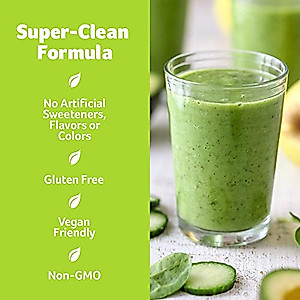 Greens Powder Smoothie Mix | Purely Inspired Organic Greens Powder Superfood, Unflavored, 24 Servings (Package May Vary), 8.57 Ounce (Pack of 1)