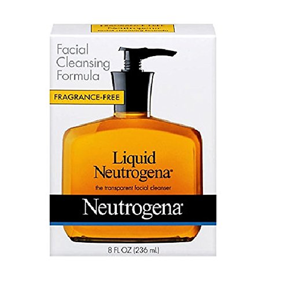 Neutrogena Fragrance Free Liquid Facial Cleansing Formula, 8 Oz (2 Pack)