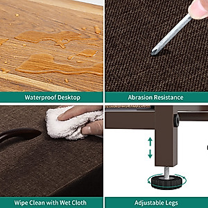 YITAHOME Tall Dresser with 10 Drawers, Furniture Storage Drawer Unit, Sturdy Steel Frame, Wooden Top & Easy Pull Fabric Bins, Organizer Tower Chest for Closet, Bedroom, Entryway, Nursery(Brown)