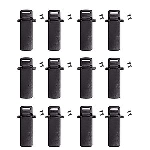 BVMAG UV-5R Belt Clip for Baofeng UV-5RA UV-5RB UV-5RC 5RD 5RE 5RE+ Ham Radio Walkie Talkie 2 Way Radios 12Pack