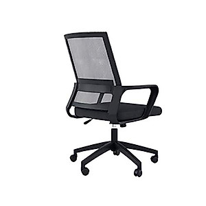 ZLBYB Desk Chair Mesh Computer Chair with Lumbar Support Arms Cute Swivel Rolling Task Mid Back Executive Chair for Women Men Adults Girls