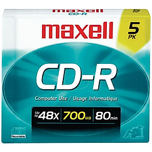 Maxell 648220 648220 CD-R Disc 5 Count
