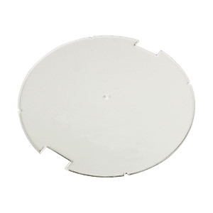 LITKO 100mm Circular | Round Notched Tank Base | Compatible with Star Wars: Legion | Clear | (3mm Clear Thick Acrylic)