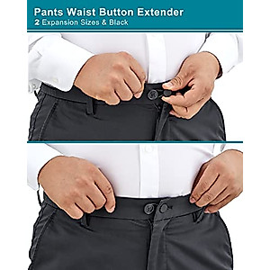YUANHANG Pants Waist Button Extender: 12Pcs Button Extenders for Jeans - Women Men Pants Waist Extenders - Pants Waist Extension 1/1.4 Inches - 3 Colors Pant Waistband Expander