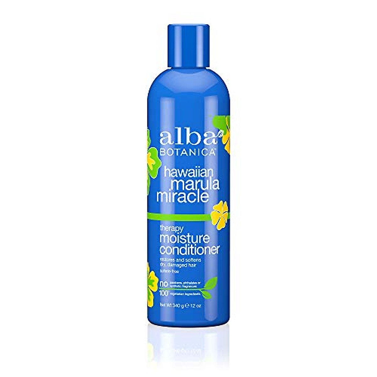 Alba Botanica Hawaiian Marula Miracle Therapy Moisture Cleansing Conditioner, 12 oz. (Pack of 6)