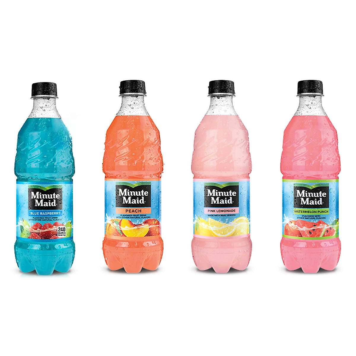 Min Maid Lemonade And Punch 8 Flavors Variety Pack, Lemonade And Fruit Drinks 20 Oz (Pack of 8)