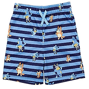 Bluey Bingo Toddler Boys Cosplay T-Shirt and Mesh Shorts Outfit Set 4T
