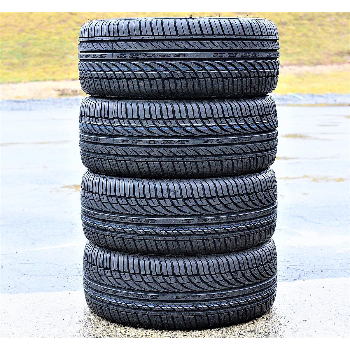 Set of 4 (FOUR) Fullway HP108 All-Season Truck/SUV High Performance Radial Tires-235/55R17 235/55ZR17 235/55/17 235/55-17 103W Load Range XL 4-Ply BSW Black Side Wall UTQG 380AA